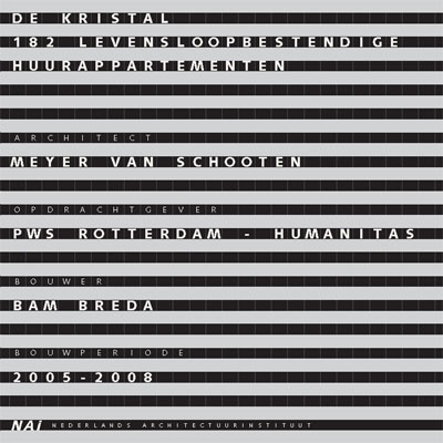 Architectuurplaquette - De Kristal, 182 levensloopbestendige ...